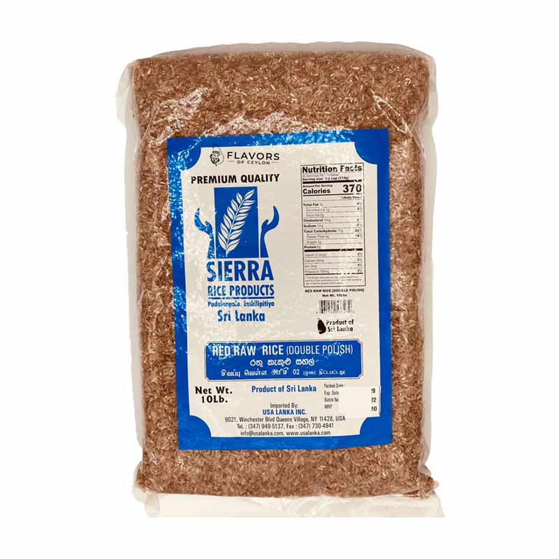 Red Raw Rice/Rosa Kakulu (Double polish) - 10lb – Flavors of Ceylon